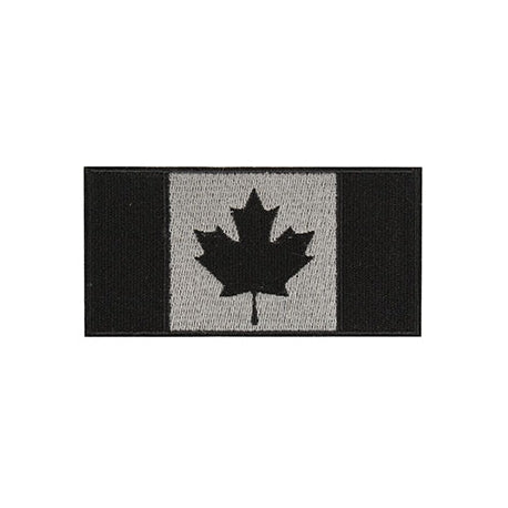 Black Canadian Flag Embroidered Patch – Tier One Armament